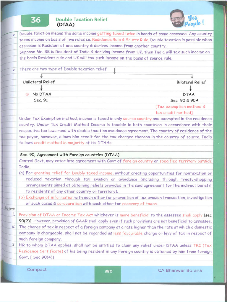 BB Sir - Compact Nov 24 (CAF) - 403 | PDF | Double Taxation | Tax Treaty