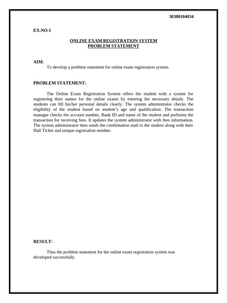 Problem Statement | PDF