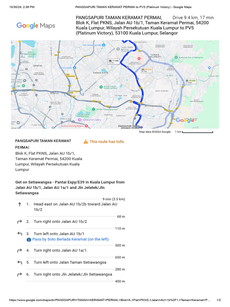 Map 1 | PDF | Road Infrastructure | Road
