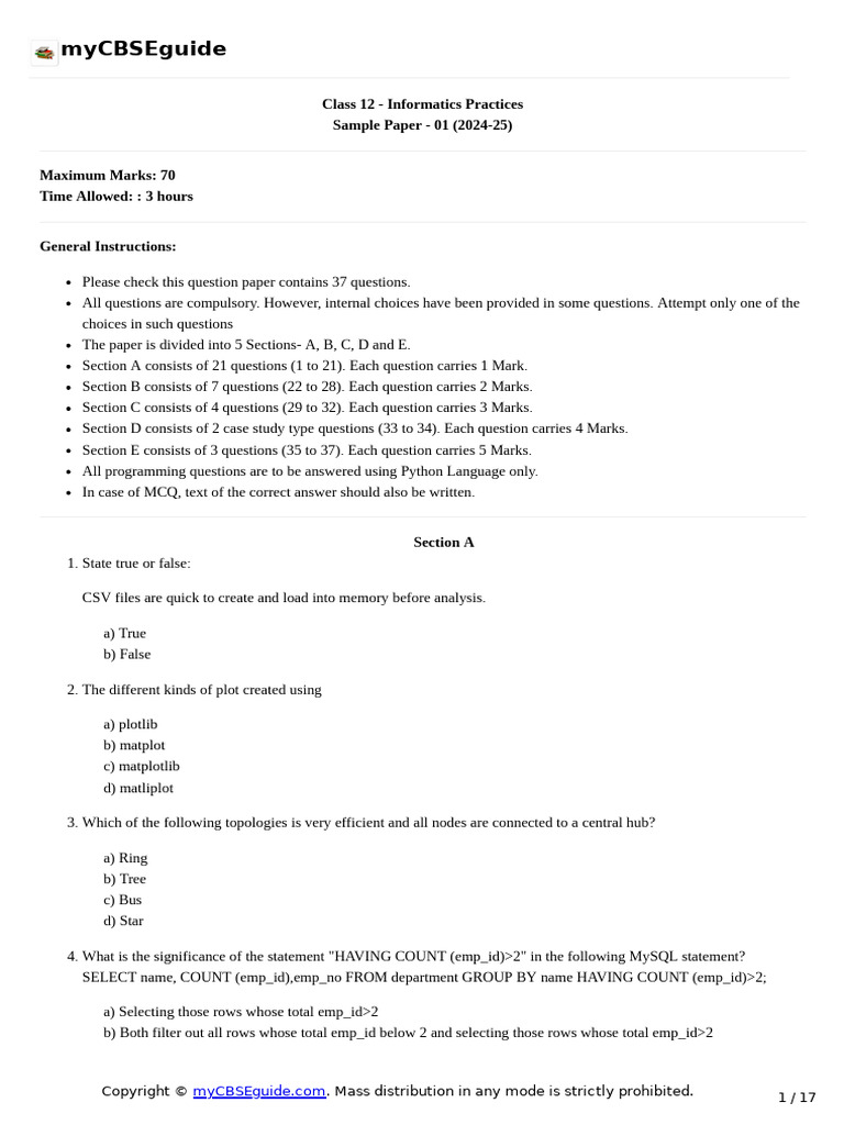12 Informatics Practices SP 01 | PDF | Websites | String (Computer Science)