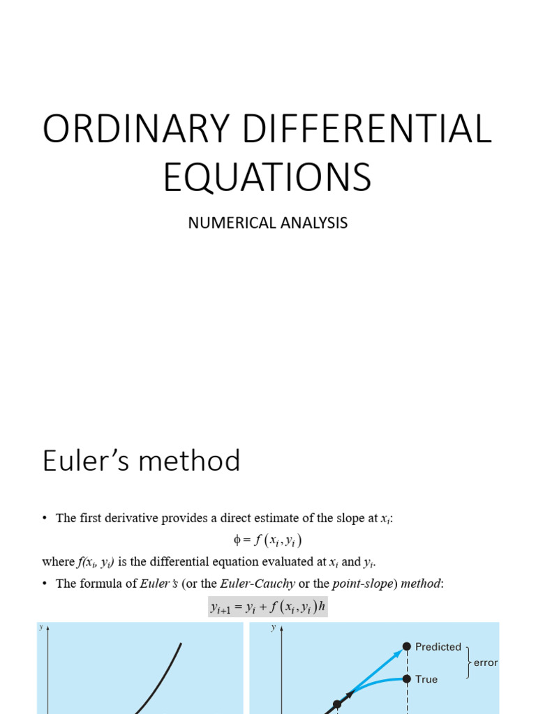 Ordinary Differential Equations | PDF | Subtraction | Differential Calculus