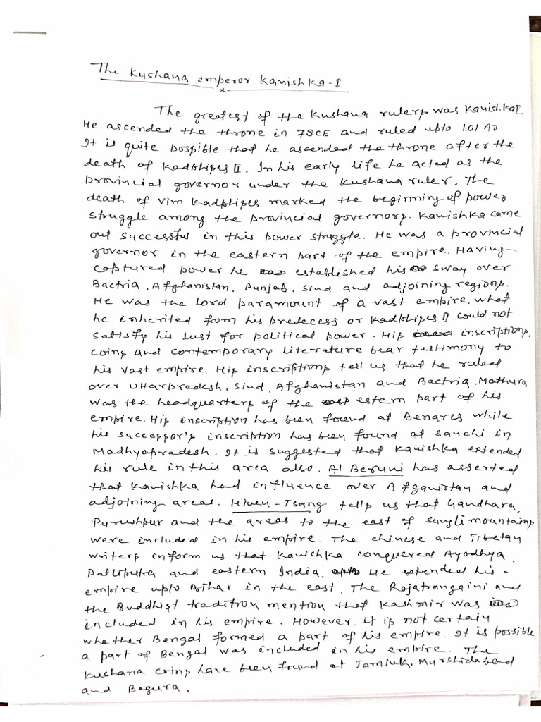 The Kushana Emperor Kanishka-1 | PDF