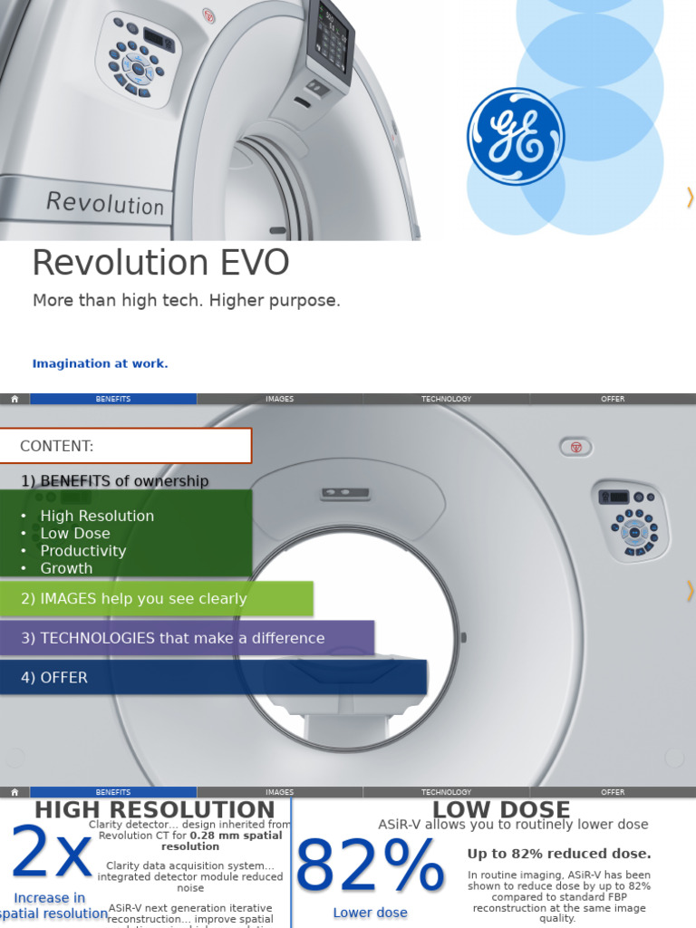 CT - Revolution EVO Customer Presentation v11 | PDF | Ct Scan | Imaging