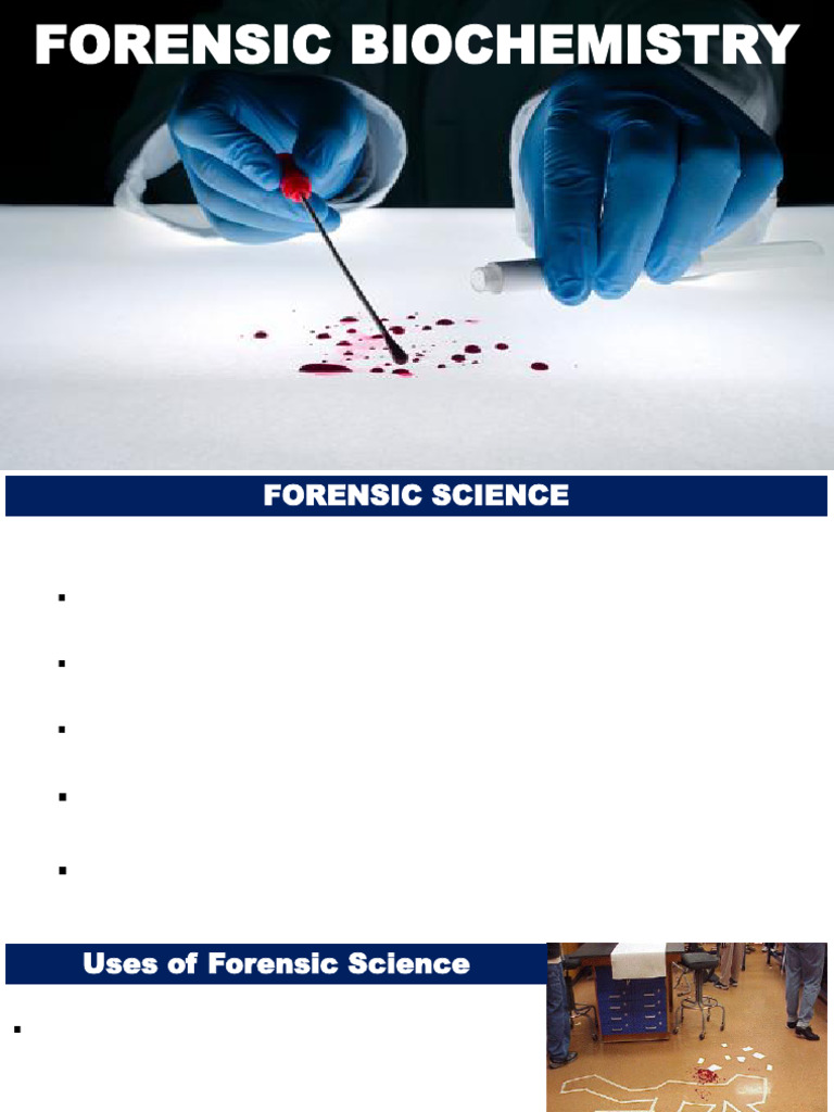 Forensic Biochemistry Mbbs 2024 | PDF