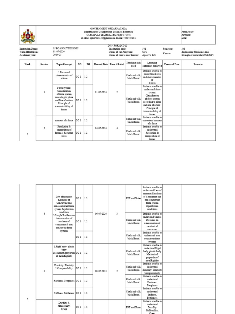 som lesson plan | PDF | Bending | Stress (Mechanics)
