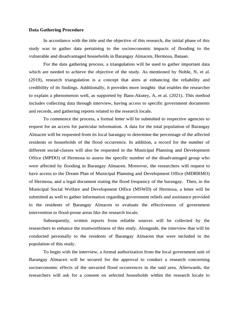 Data Gathering Procedure | PDF | Sampling (Statistics) | Data