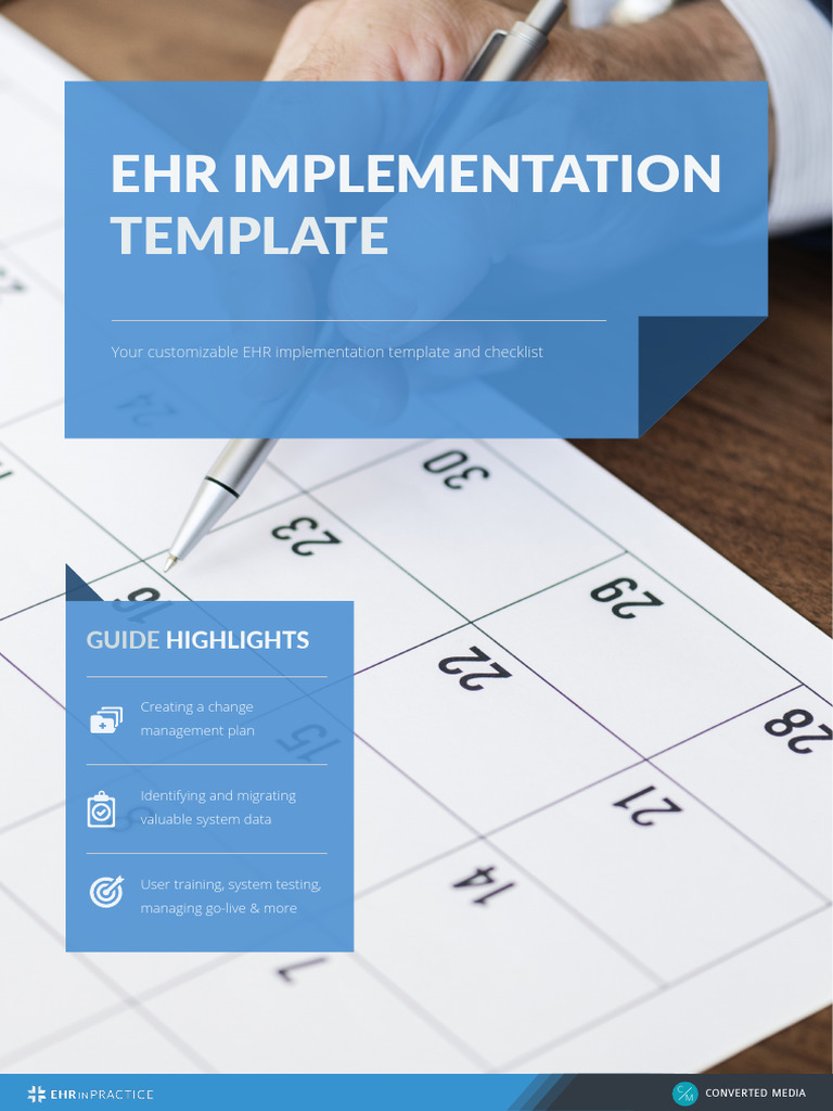 Ehr Implementation Template - Original | PDF | Electronic Health Record ...