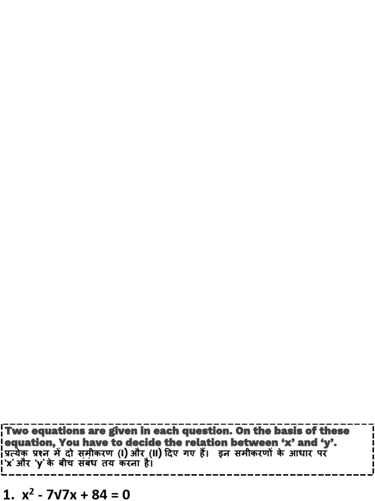 Quadratic Equation Pdf
