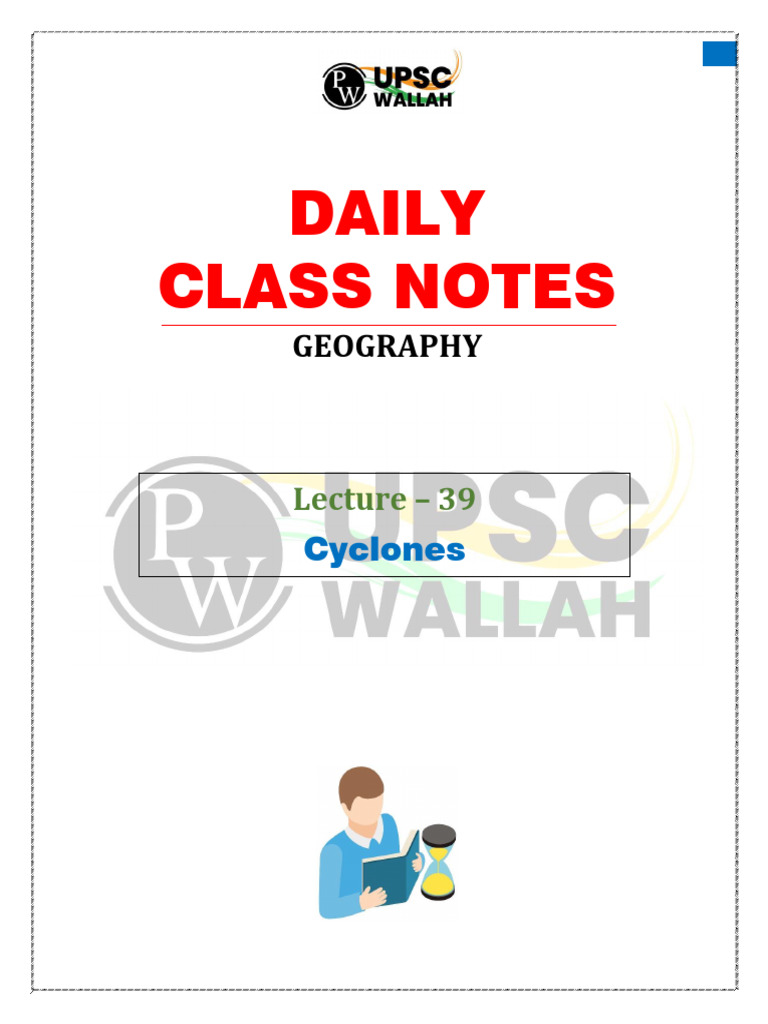 Physical Geography 39 Daily Class Notes Titan (UPSC 2024) PDF | PDF ...