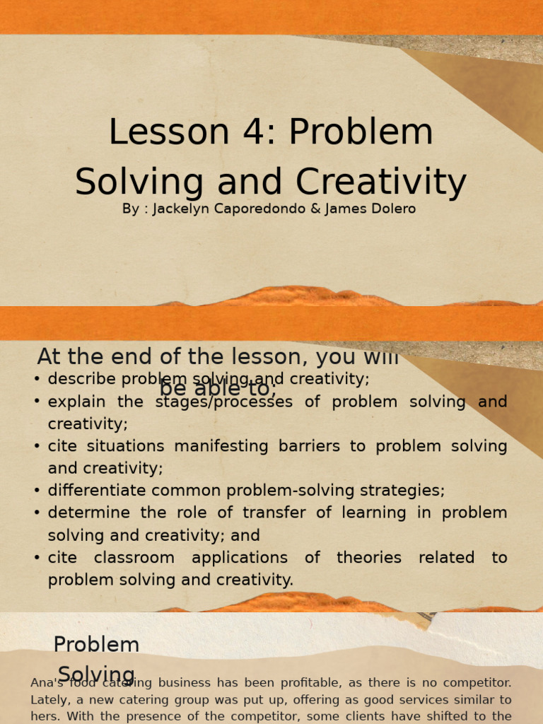Chapter 3 Lesson 4 PPT - 20241124 - 181349 - 0000 | PDF | Creativity | Learning