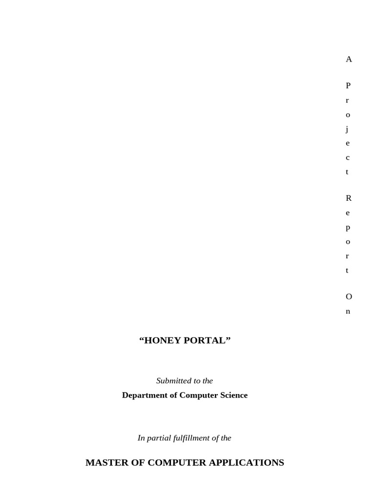 MCA Mini Project Record (2) - 1 | PDF | Software Development Process | Databases