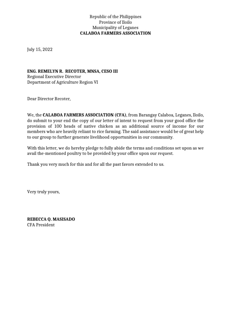 Letter-of-Intent | PDF