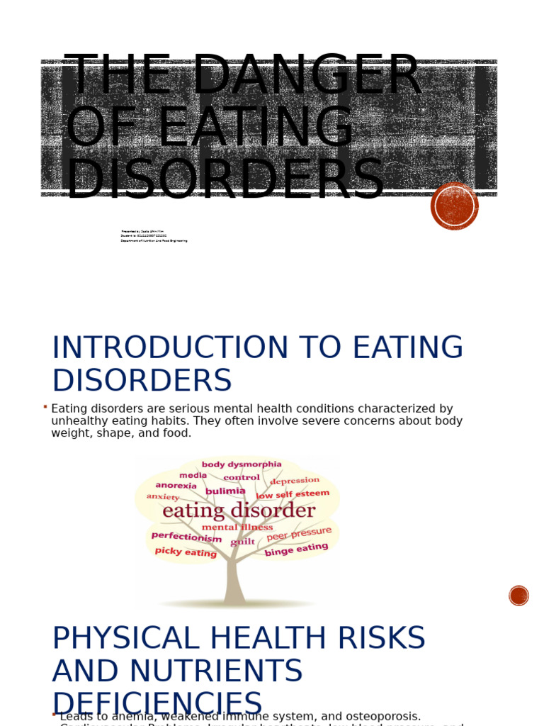 Risks and Awareness of Eating Disorders | PDF