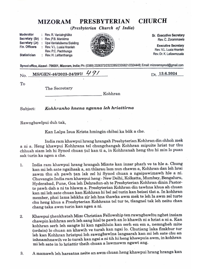 Kohhran Hmeichhe Inkaihhruaina-2 081409 2 | PDF