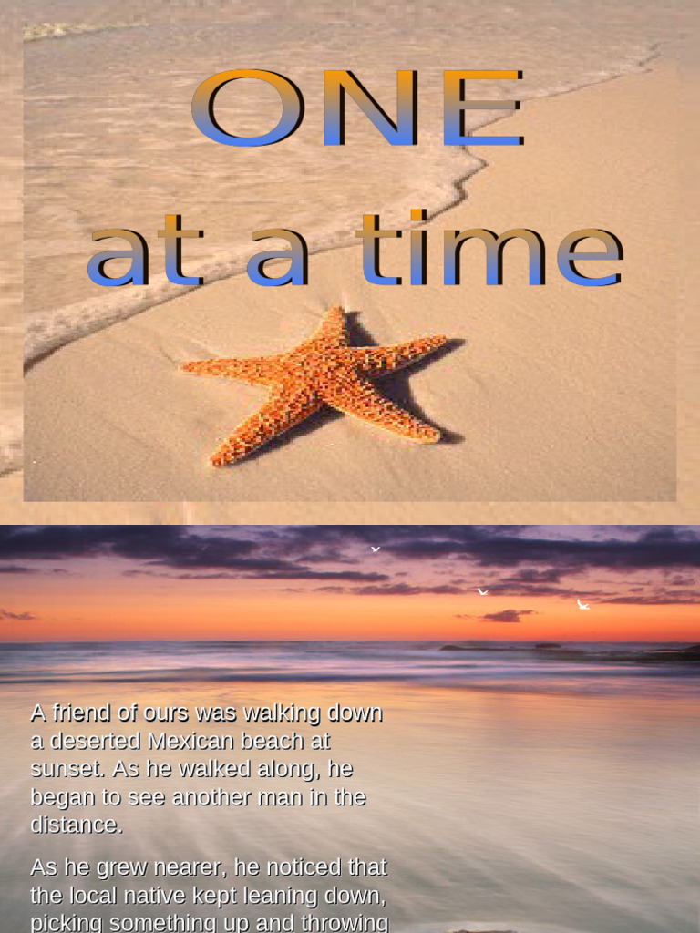 One at A Time | PDF