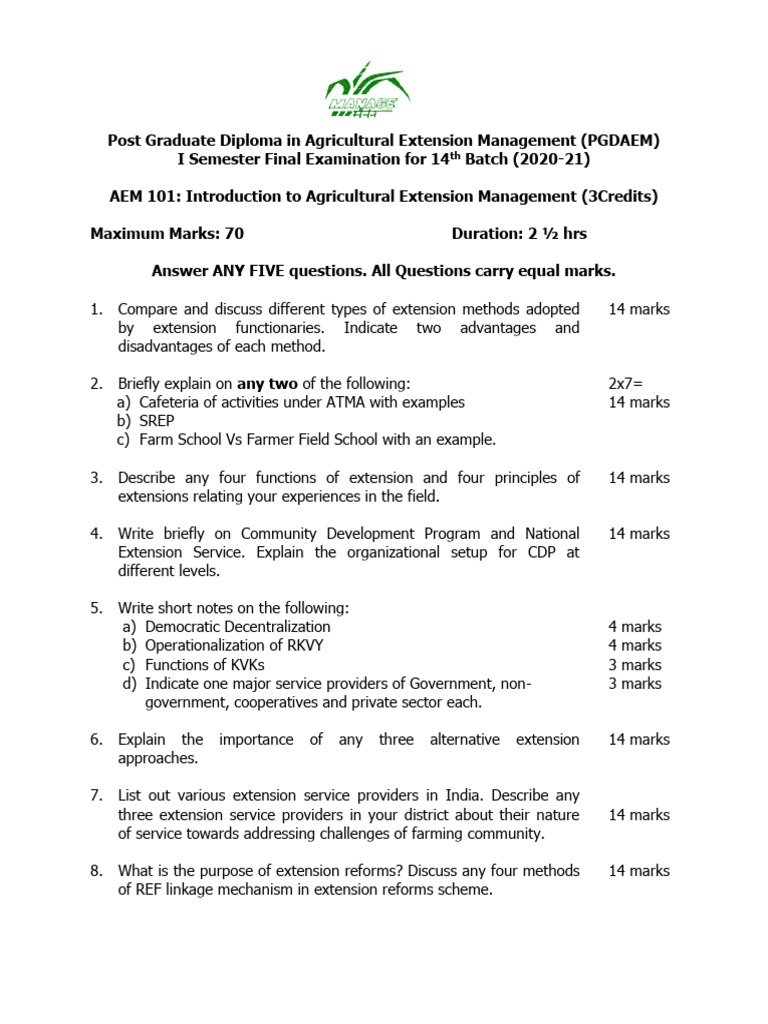 AEM 101-English-1 | PDF