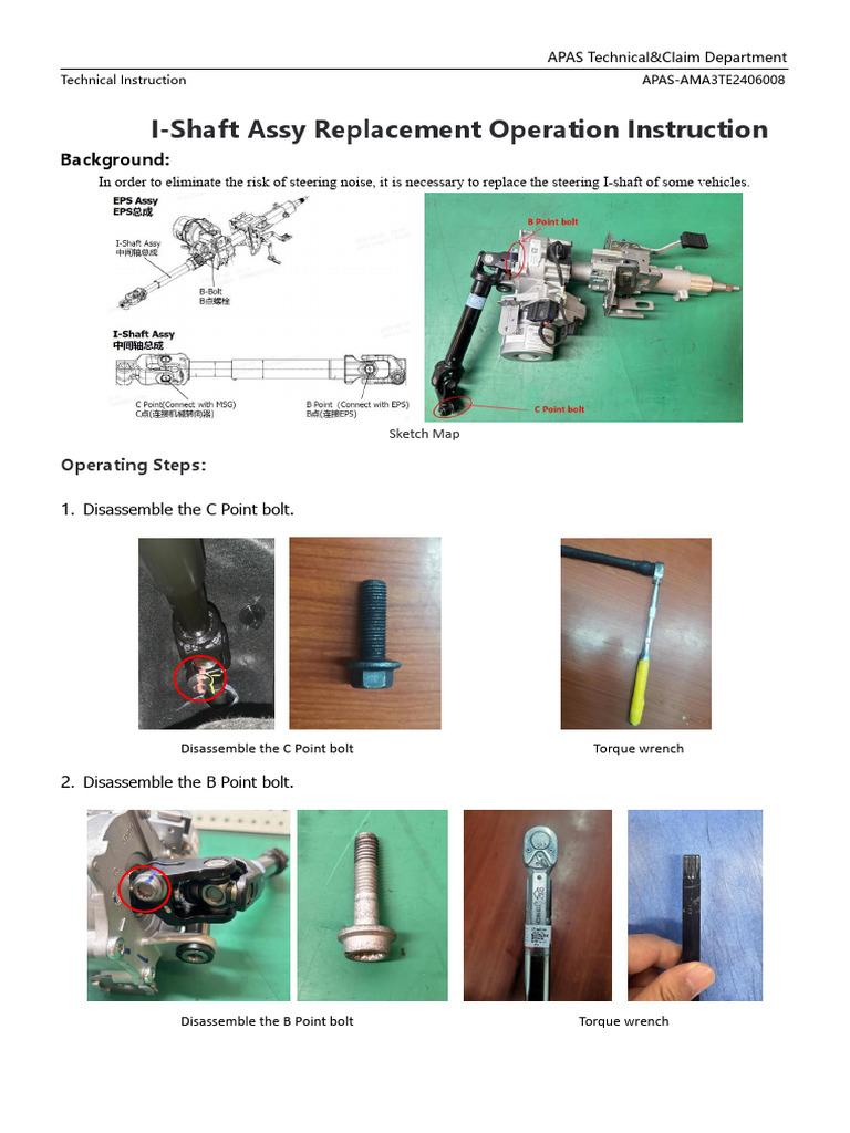 APAS-AMA3TE2406008-I-Shaft Assy Replacement Operation Instruction | PDF