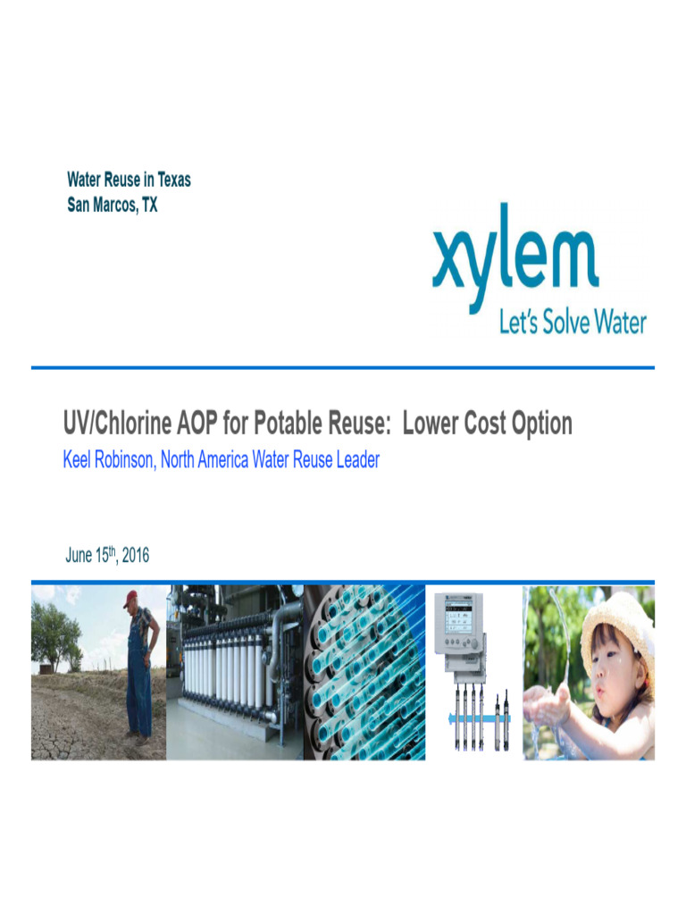 UV/Chlorine AOP for Cost-Effective Water Reuse | PDF | Water Purification | Reclaimed Water