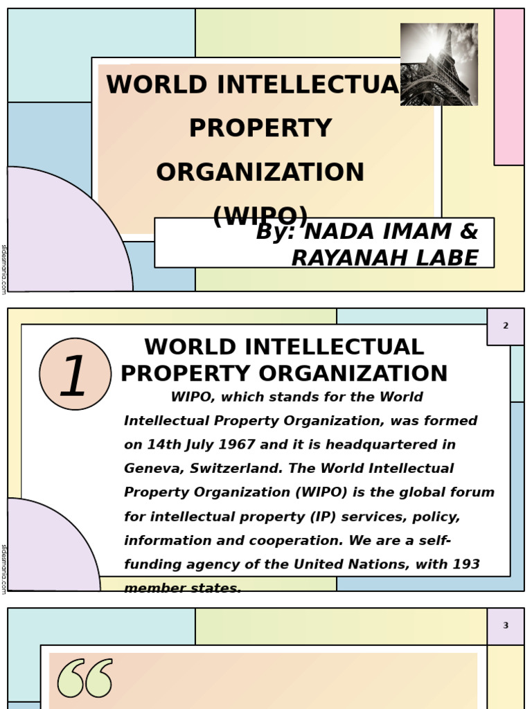 NADAppt ENT102 Wipo | PDF | World Intellectual Property Organization | Intellectual Property