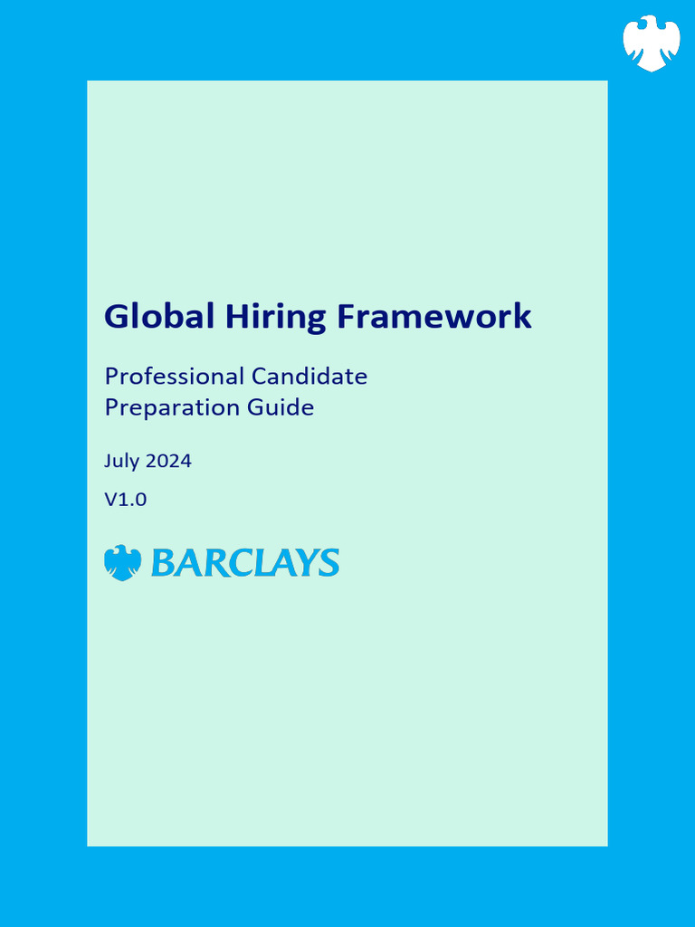 Global Hiring Framework: Candidate Guide | PDF | Recruitment | Risk