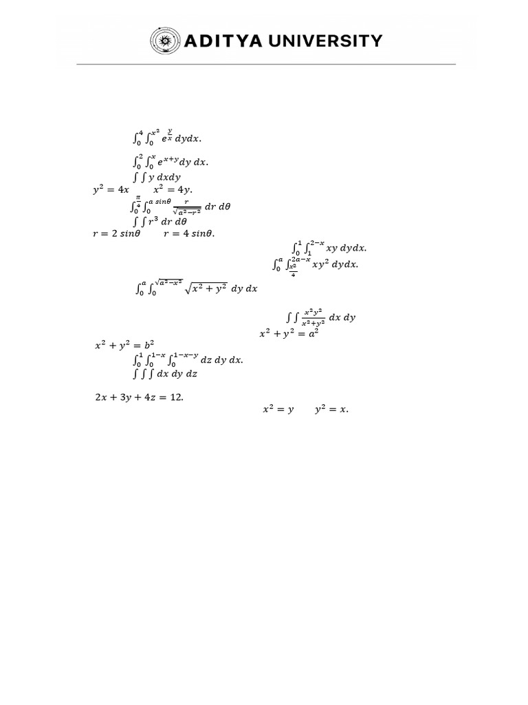 Engineering Math Practice Questions | PDF