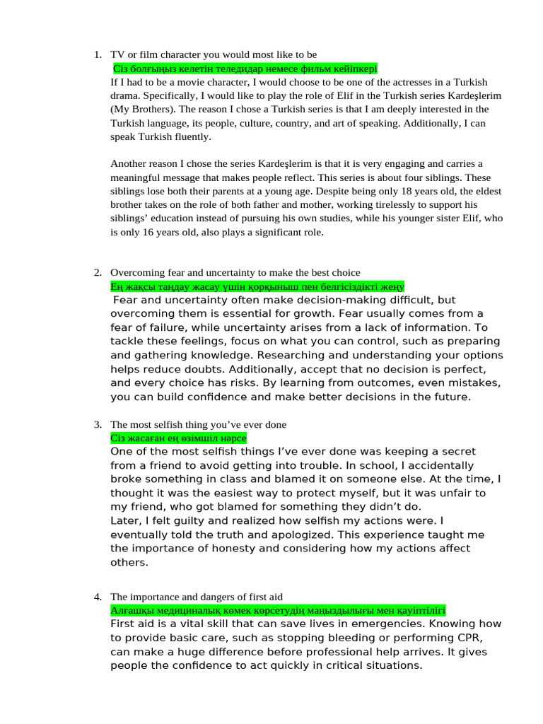 Exam Questions Writing | PDF