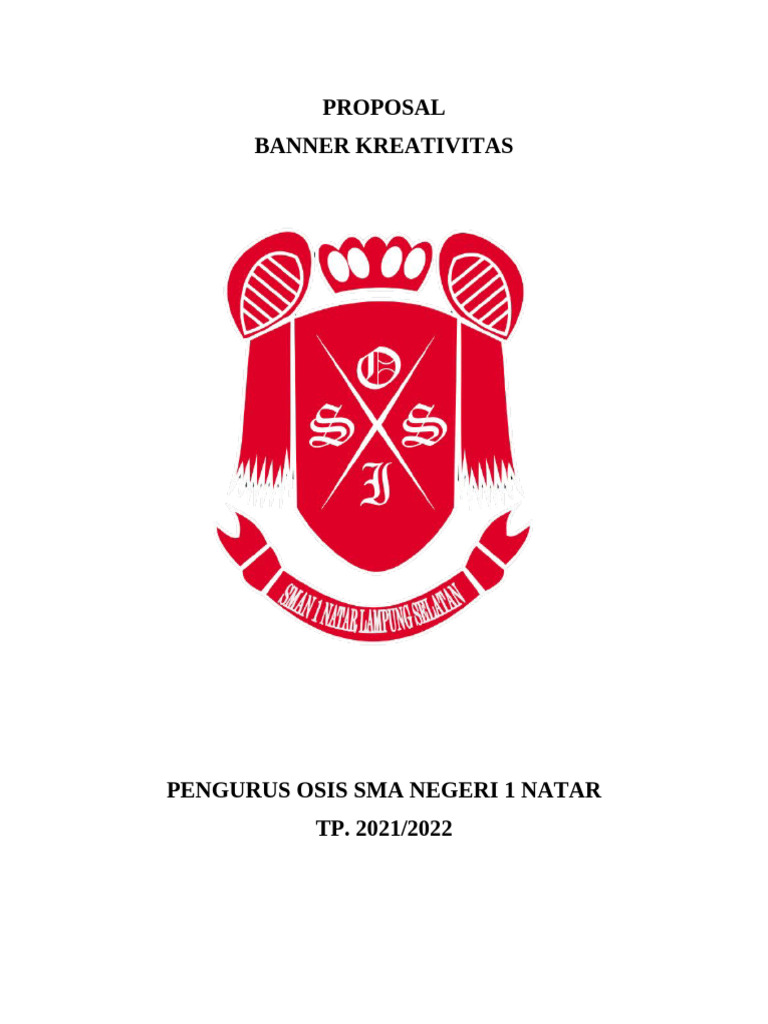 Proposal Banner Kreativitas OSIS Natar | PDF