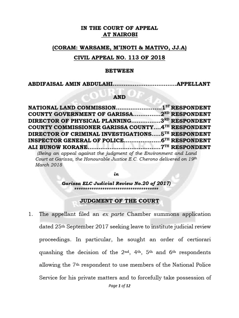 Legal Appeal on Land Dispute | PDF | Appeal | Court Of Appeal Of Singapore