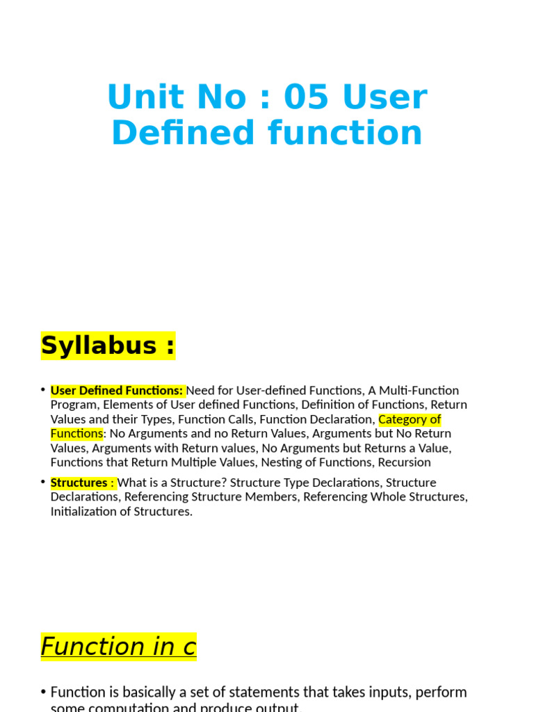 Unit No 05 new | PDF | Parameter (Computer Programming) | Computer Program