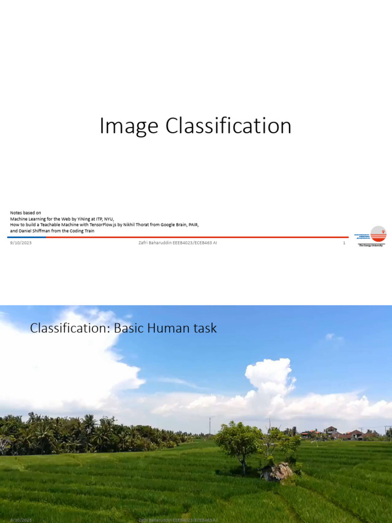 Chapter 2 - Image Classification | PDF | Statistical Classification | Artificial Intelligence