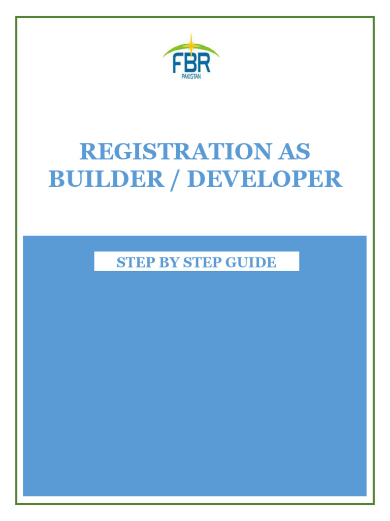 Builder/Developer Registration Guide | PDF
