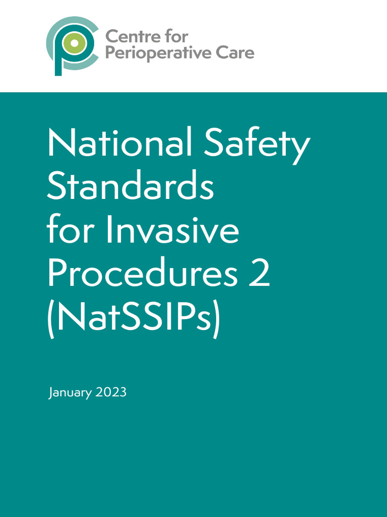 National Safety Standards For Invasive Procedures 2 (NatSSIPs) | PDF ...
