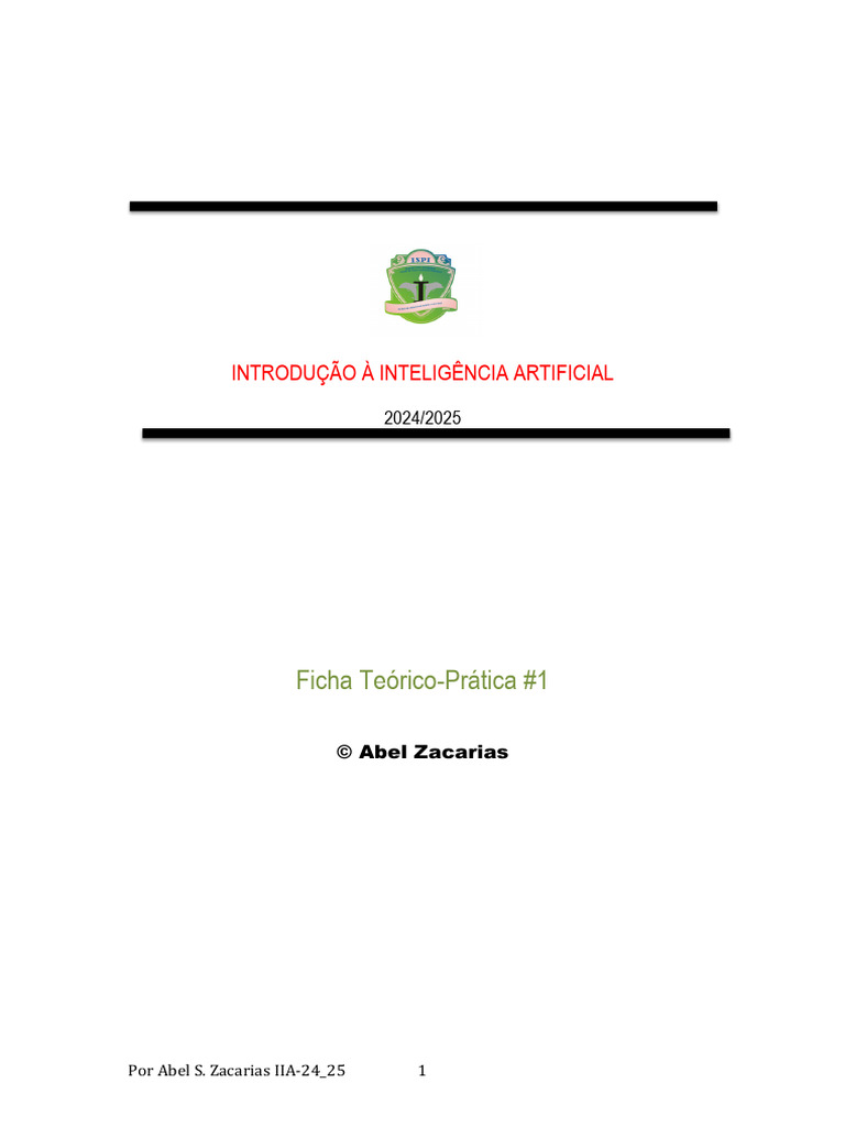 Ficha TP1 - 2024 - 2025 - ISPI - 241029 - 082618 | PDF