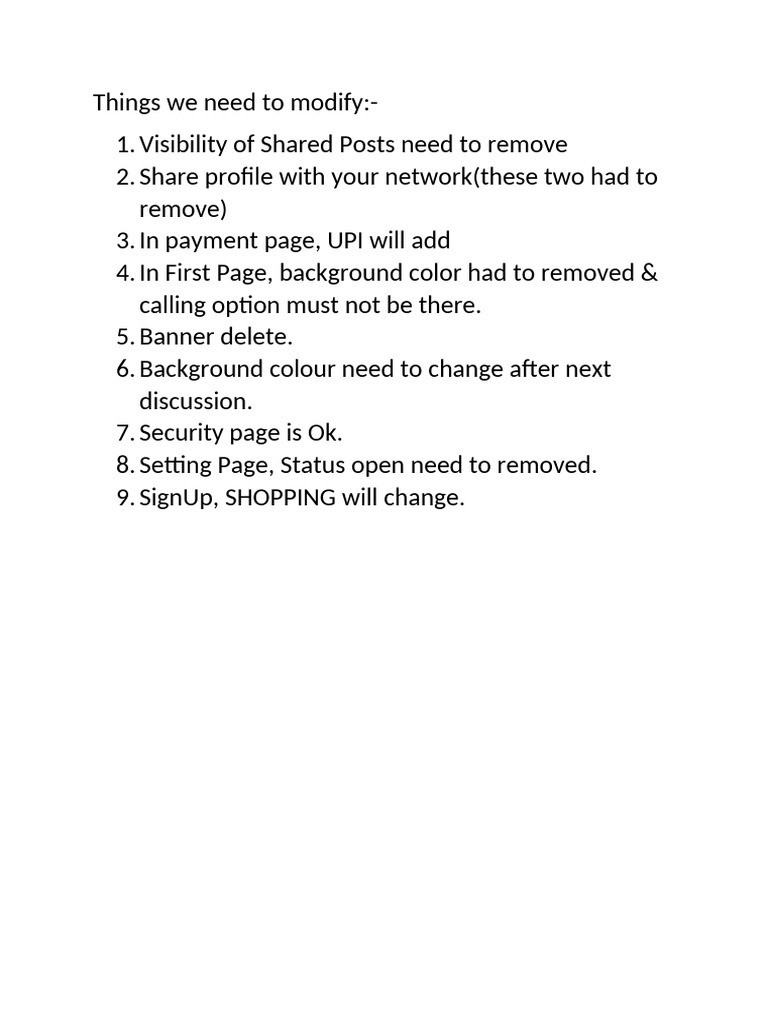 App Interface Update Plan | PDF