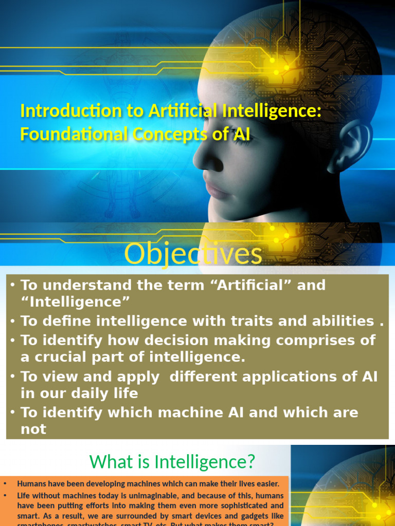 Unit 1 Chapter 1 Introdction to AI - Foundational Concepts of AI N | PDF | Artificial ...