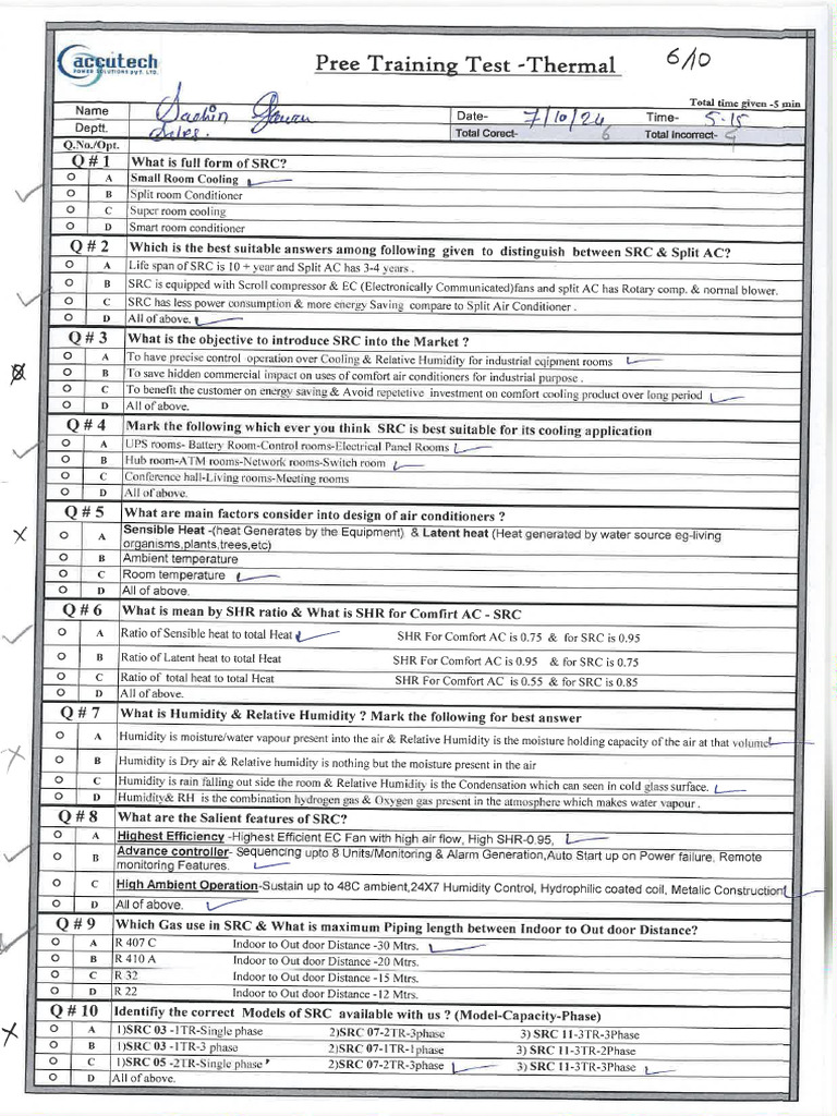 Pree-Post Test Q Sets | PDF