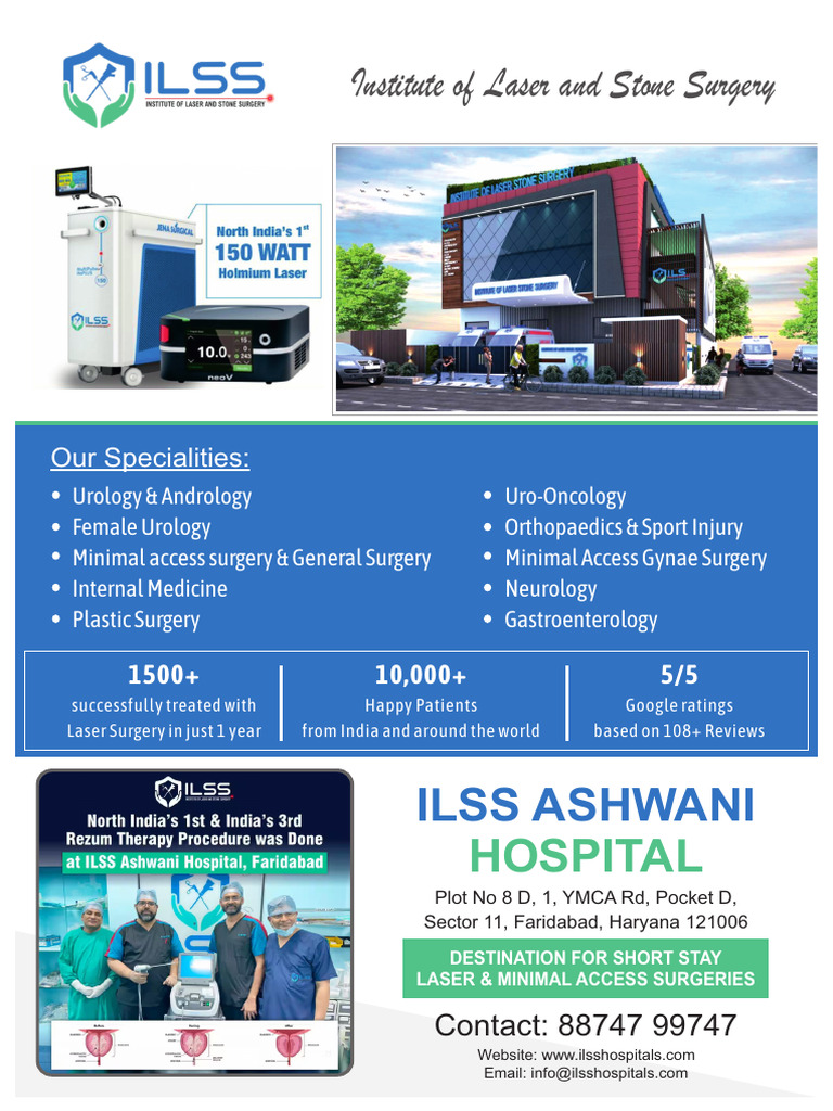 ILSS Ashwani: Laser Surgery & More | PDF