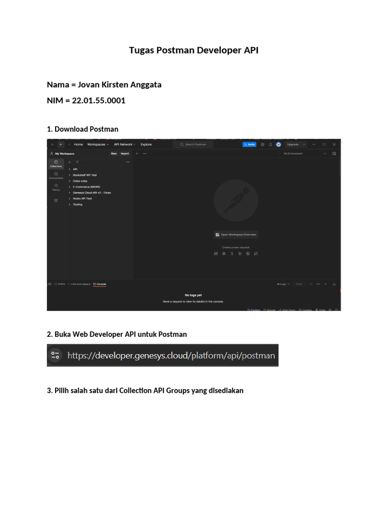 API Postman Genesys Cloud | PDF