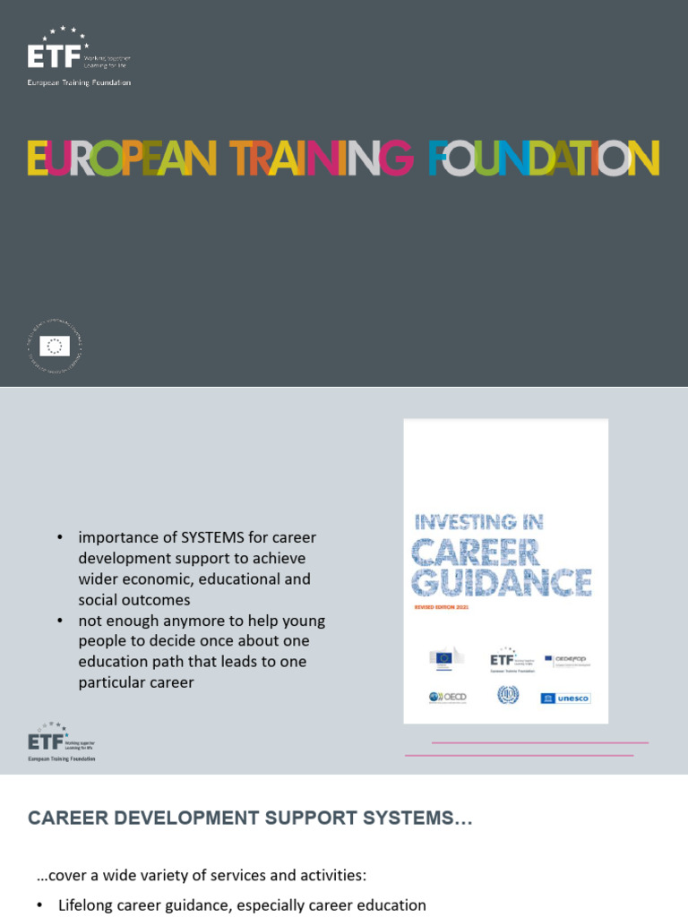 Etf PPT Career Development Support Florian | PDF | Vocational Education | Employment