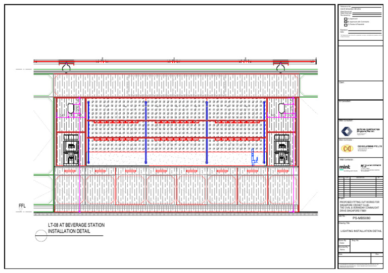 Beverage Station Installation Detail | PDF | Technical Drawing | Drawing