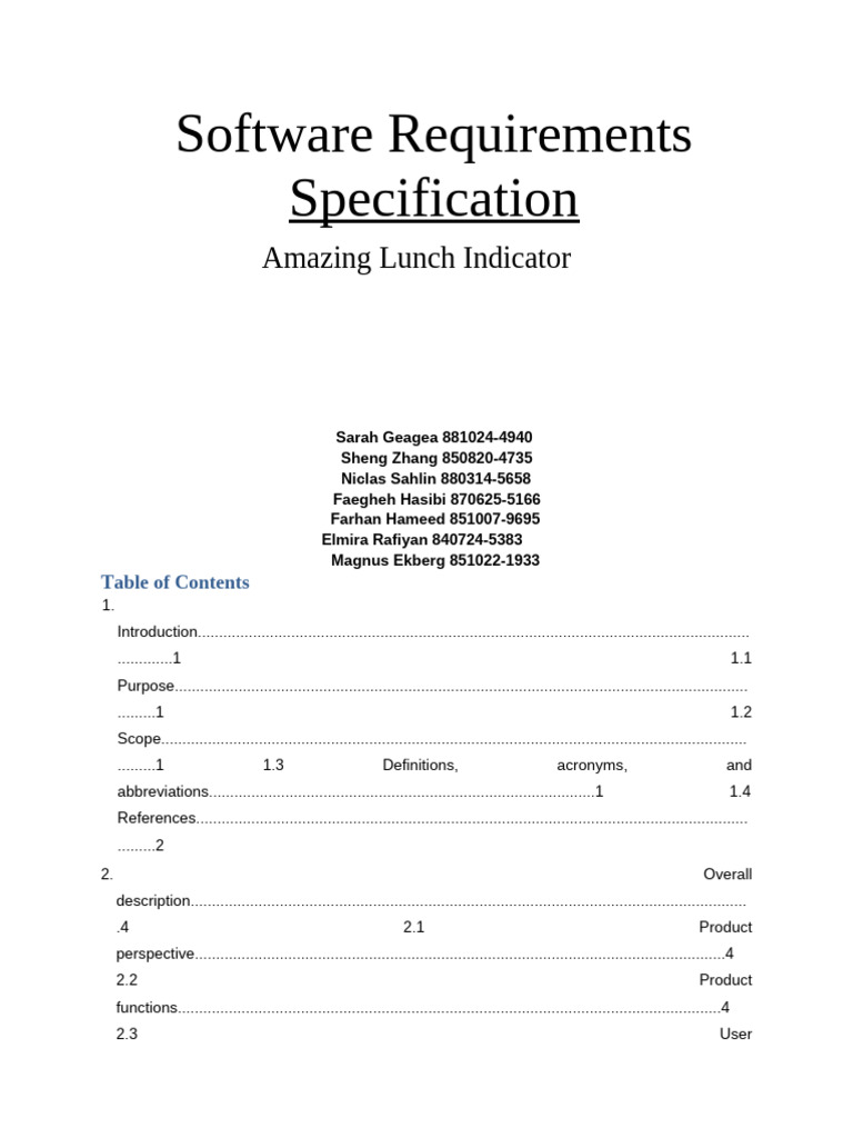 srs_example_2010_group2 | PDF | Databases | Application Software