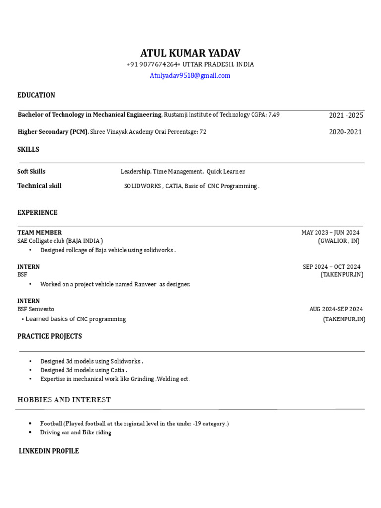 Atul__yadav_resume_edag_1[1] | PDF