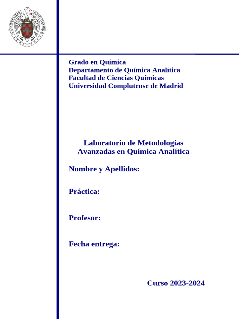 MAQA - Modelo Informe - 2023-2024 | PDF