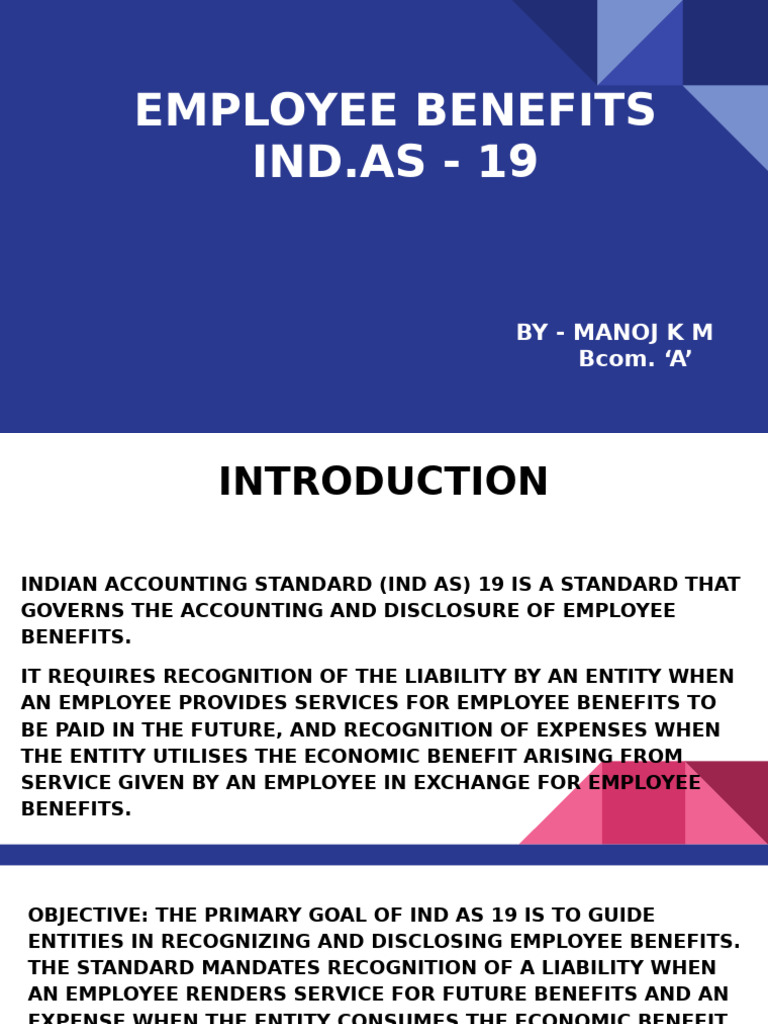 Ind As - 19 | PDF | Employee Benefits | Employment