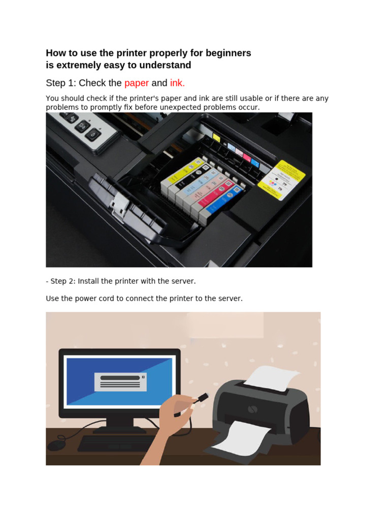 Beginner's Guide to Printer Use | PDF