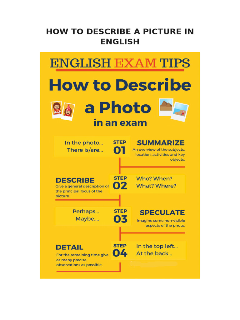 How to describe a picture | PDF