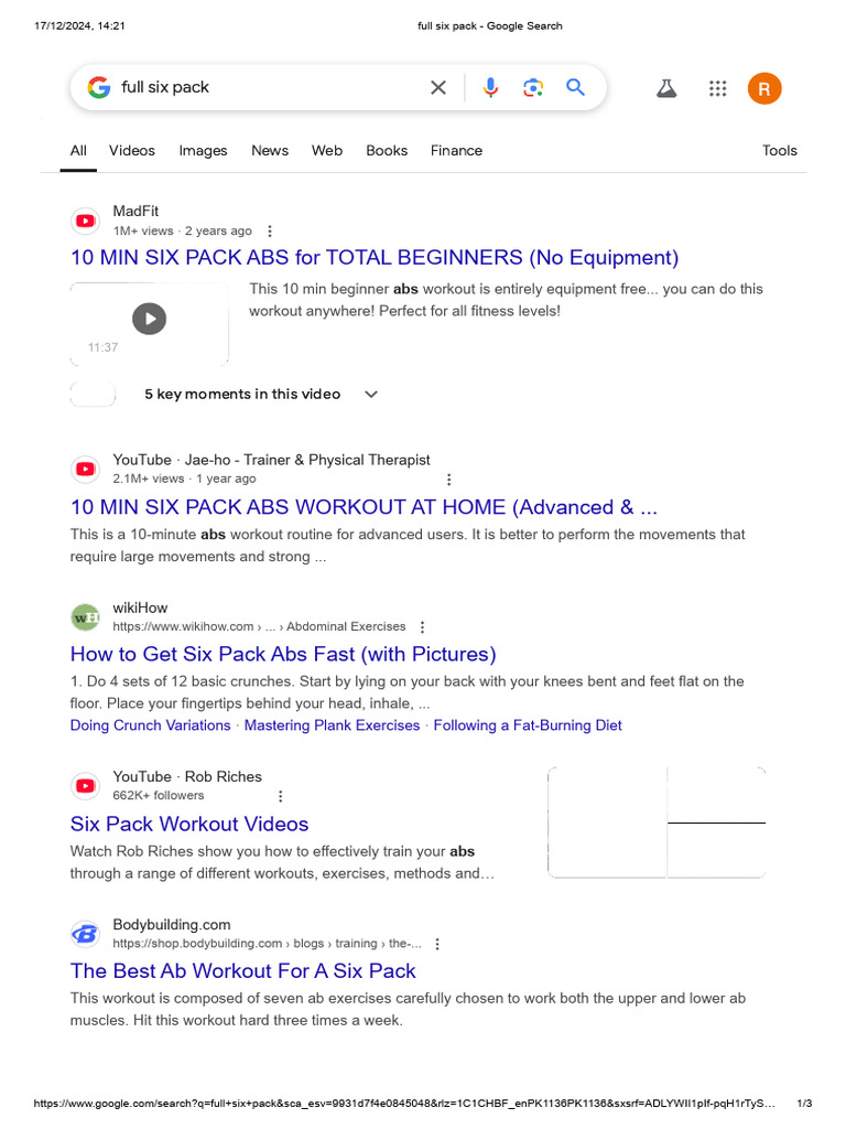 Full Six Pack - Google Search | PDF | Management Of Obesity | Physical ...