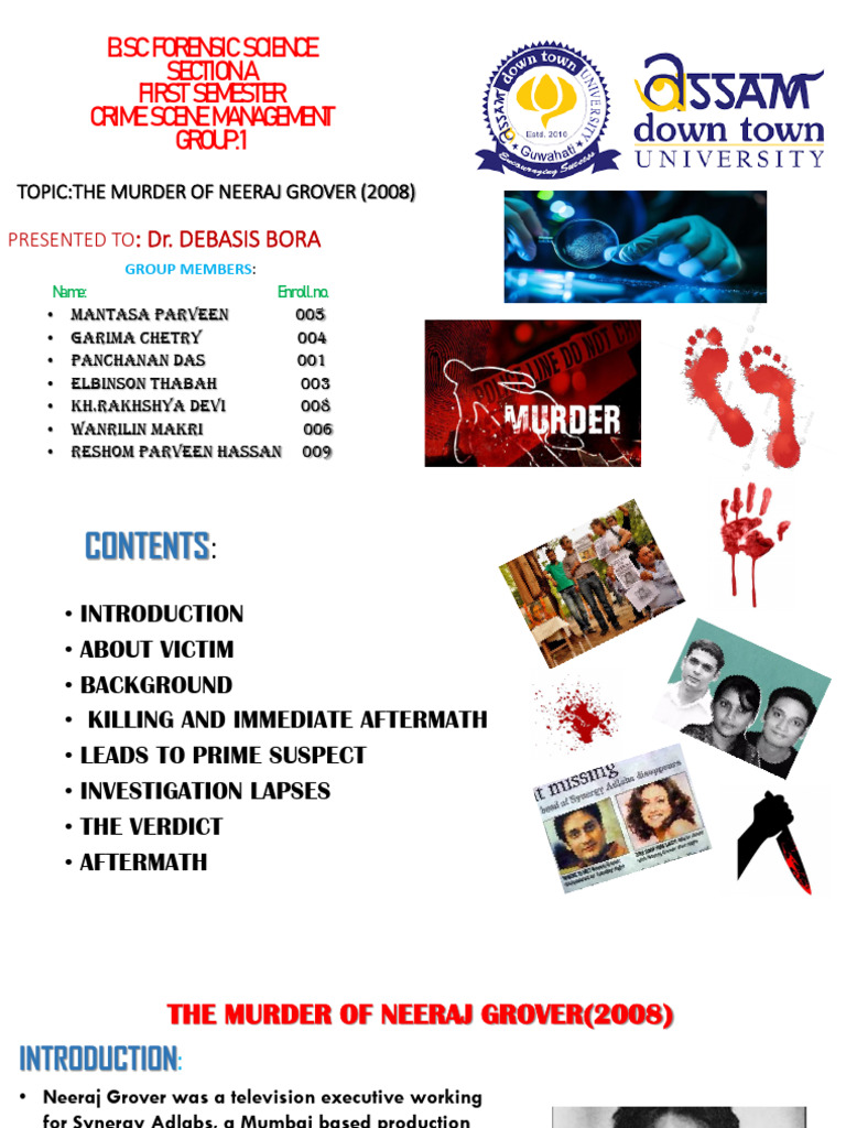 Neeraj Grover Murder Case Overview | PDF | Crimes | Crime & Violence