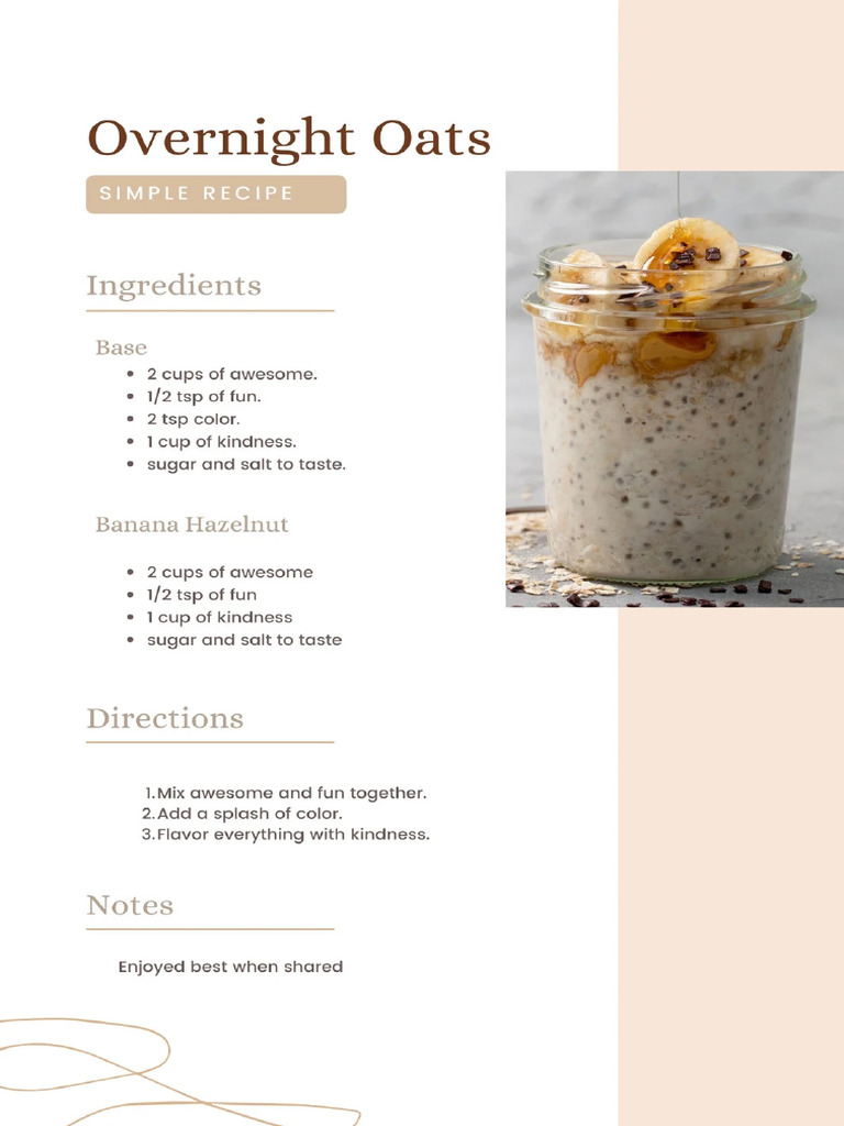 Overnight Oats | PDF