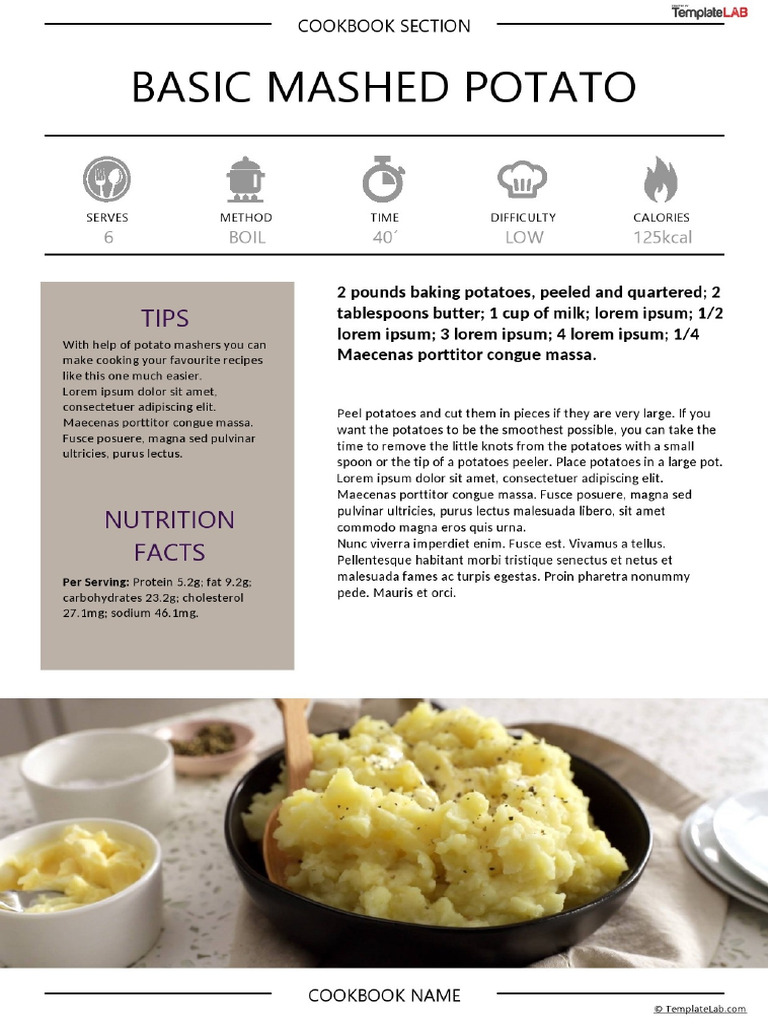 Basic Mashed Potato | PDF